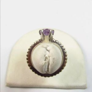 Pandora | Jewelry | Pandora Sterling Silver Amethyst Ring | Poshmark